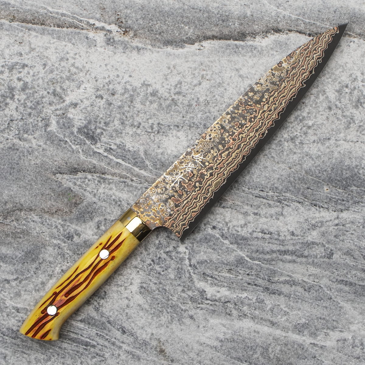 Takeshi Saji OBB Black VG-10 Color Japoński Nóż Szefa Kuchni 21cm ...